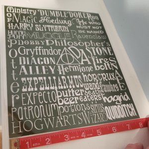 Art | Harry Potter Word Art Print | Poshmark